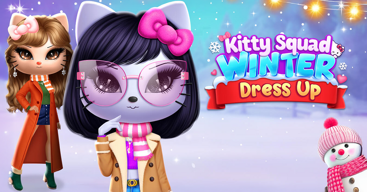Kitty Squad Winter Dressup - Gratis Online Spel | FunnyGames