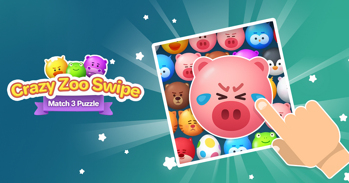 Crazy Zoo Swipe - Gratis Online Spel | FunnyGames
