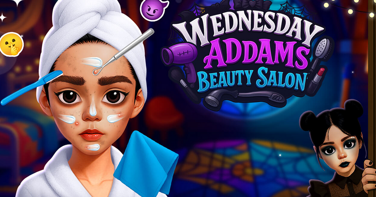 Wednesday Addams Beauty Salon - Gratis Online Spel | FunnyGames