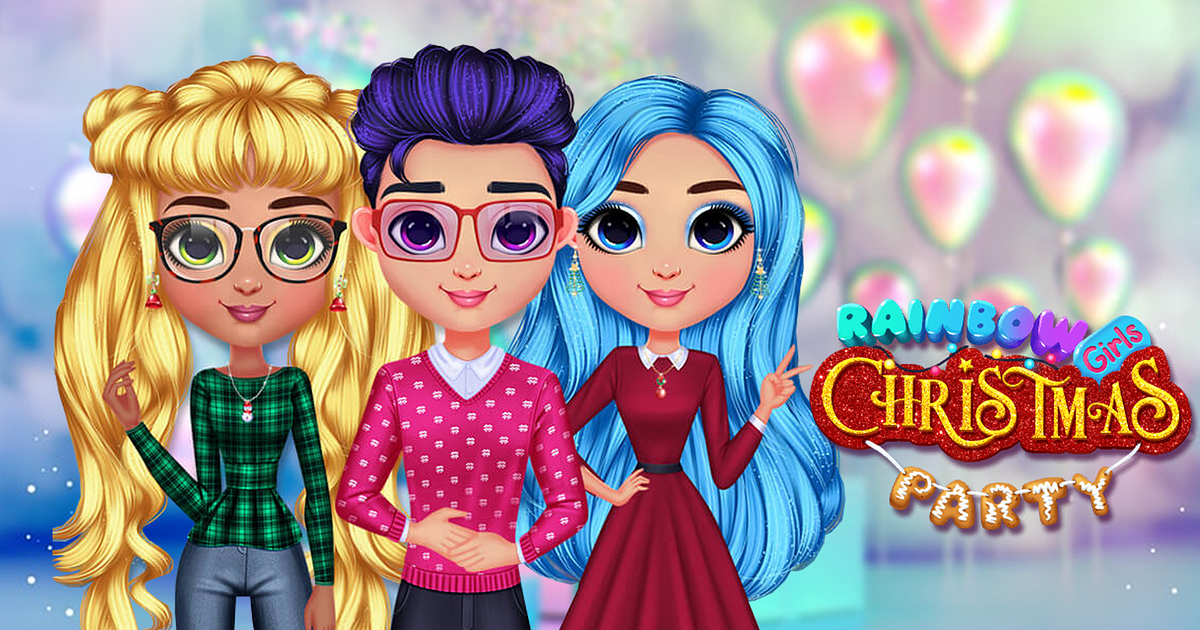 Rainbow Girls Christmas Party - Gratis Online Spel | FunnyGames
