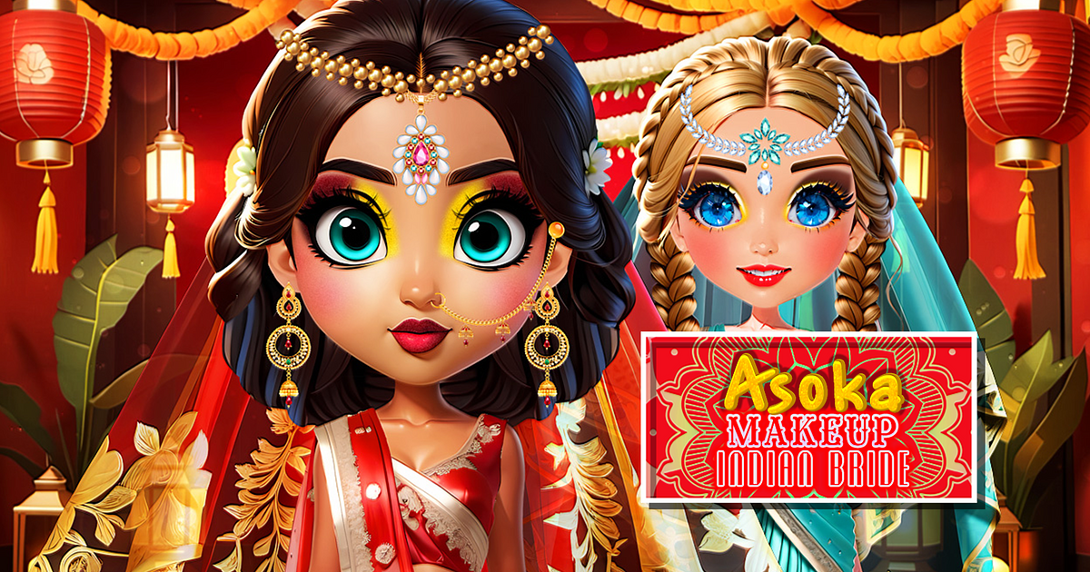 Asoka Makeup Indian Bride - Gratis Online Spel | FunnyGames